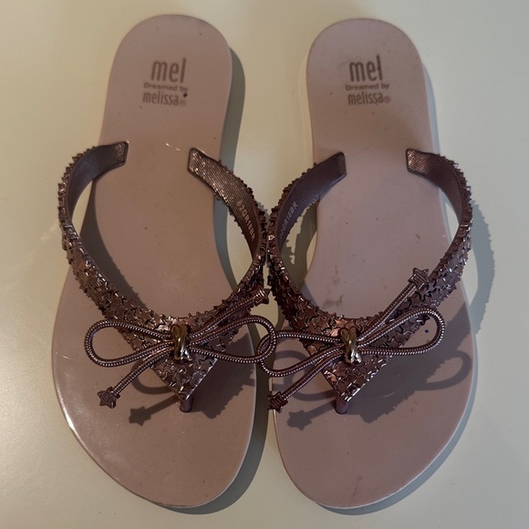 Mel by Melissa | Shoes | Melissa Girls Star Bow Sandals Pink | Poshmark